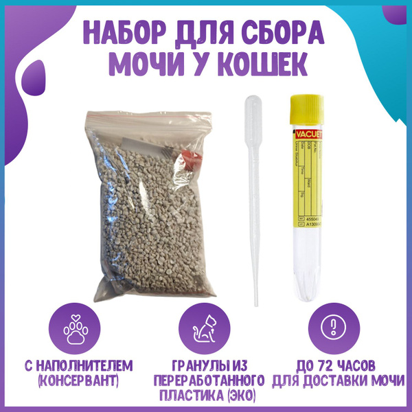 Набор для сбора мочи у кошек с консервантом - купить с доставкой по ...