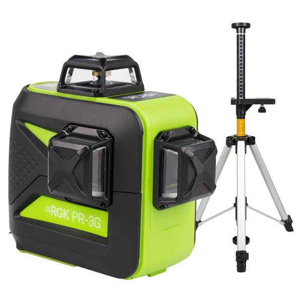Купить Комплект: лазерный уровень RGK PR-3G + штанга-упор RGK CG-2 по низкой цене в интернет ...