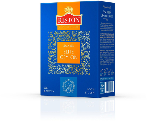 Riston Чай черный Elite Ceylon, листовой, 100 г - купить с доставкой по ...