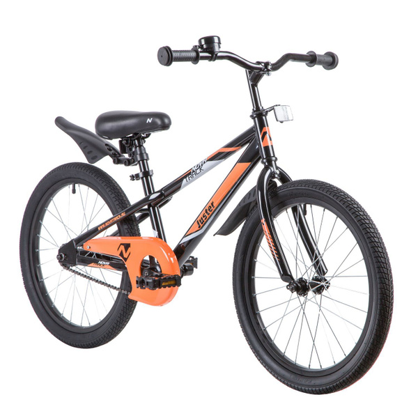 Велосипед детский NOVATRACK 20" JUSTER двухколесный городской, черный ...