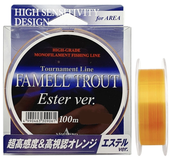 Монофильная леска для рыбалки YAMATOYO Famell Trout Ester Ver._0.2, 1 шт. по 100 м купить c ...