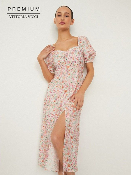 Платье с разрезами и коротким рукавом Vittoria Vicci, Женский, На любой сезон, размер 44 ...