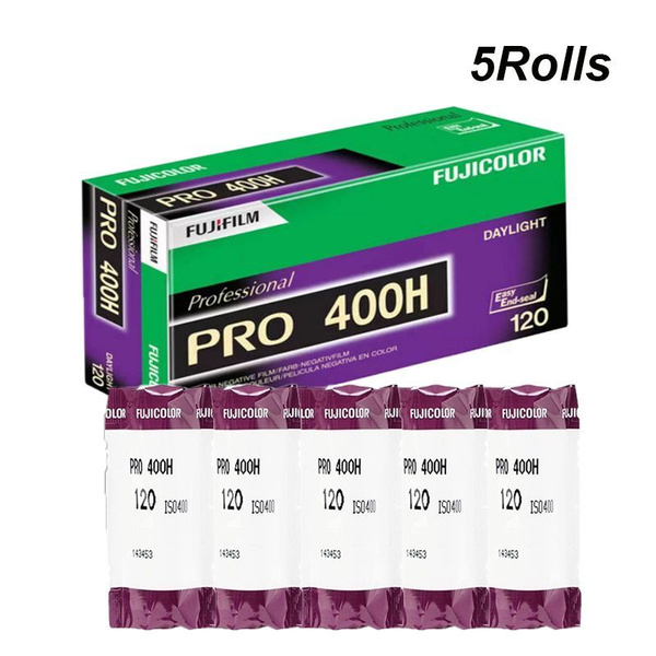 5 Рулонов пленки Fujifilm Color Pro 400H 120 мм ISO 400 - купить с ...