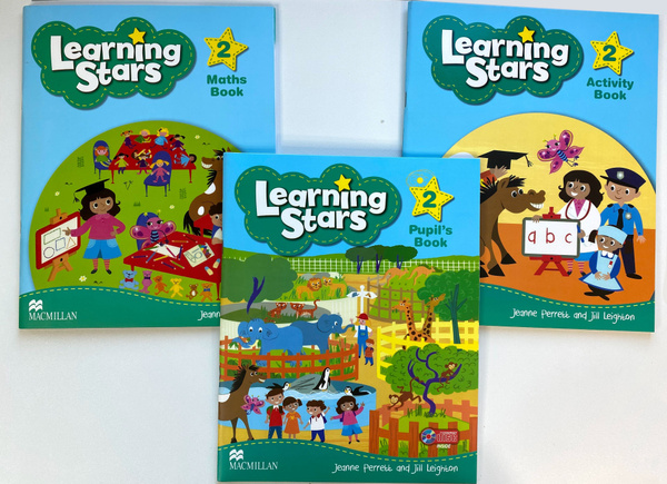 Learning Stars 2 , Pupil's book + Activiti Book + Maths book + CD ...