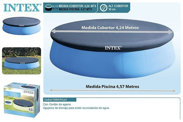 28023 Тент для бассейнов с надувным бортом Easy Set 457см Intex ...