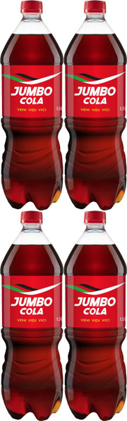 Газированный напиток Jumbo Cola 1,5 л, комплект: 4 упаковки по 1.5 л ...