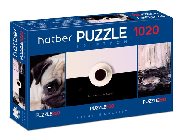 Пазлы Hatber 1020 деталей, триптих, "Эклектика", 3 в 1, Premium - купить с доставкой по выгодным ...