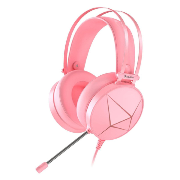Игровые наушники DAREU EH722X Pink, розовый - купить по доступной цене ...