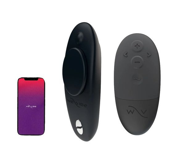 Клиторальный вибратор We-Vibe Moxie+ в трусики с пультом ДУ, черный ...