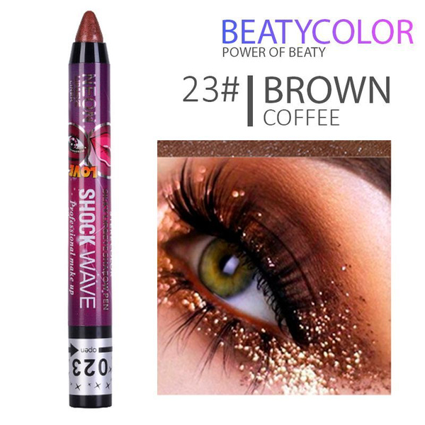 Карандаш для глаз и губ с блестками BEATYCOLOR тон-23 / BROWN COFFEE ...