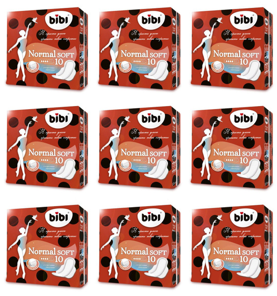 BiBi Прокладки ежедневные Normal Soft, 10 шт, 9 уп купить на OZON по низкой цене (919469855)