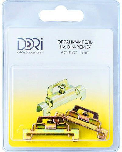 Ограничитель на DIN-рейку DORI (металл, 1 винт) 2 шт. - купить по ...
