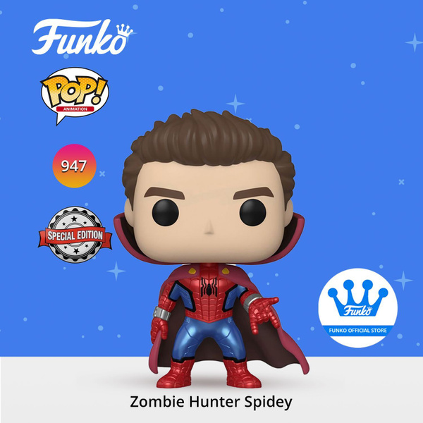 Фигурка Funko POP! Bobble Marvel What If Zombie Hunter Spidey (Unmasked ... Фигурка Funko POP! Bobble Marvel What If Zombie Hunter Spidey (Unmasked ...