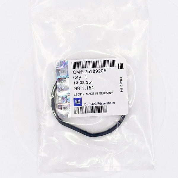 Кольцо уплотнительное корпуса термостата General Motors 25189205 для ...