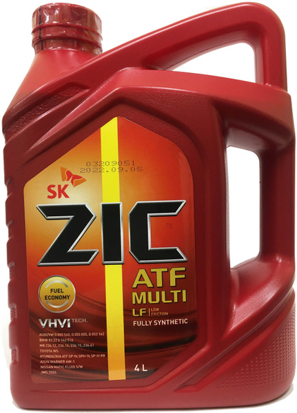 Масло трансм. ZIC ATF Multi LF 4л - купить по выгодной цене в интернет-магазине OZON (944363092)
