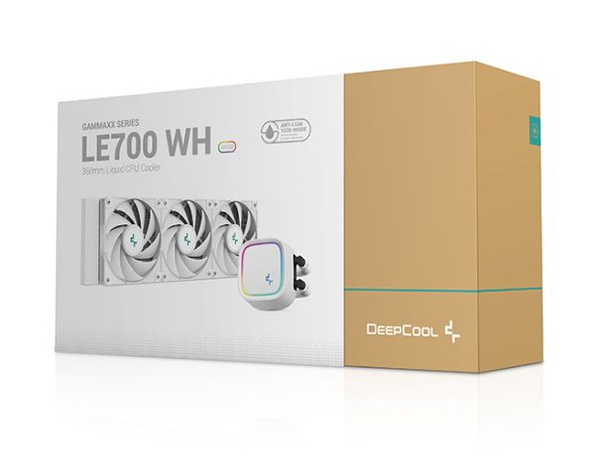 Система водяного охлаждения для ПК Deepcool 360 ARGB LE700 WH, Белый ...