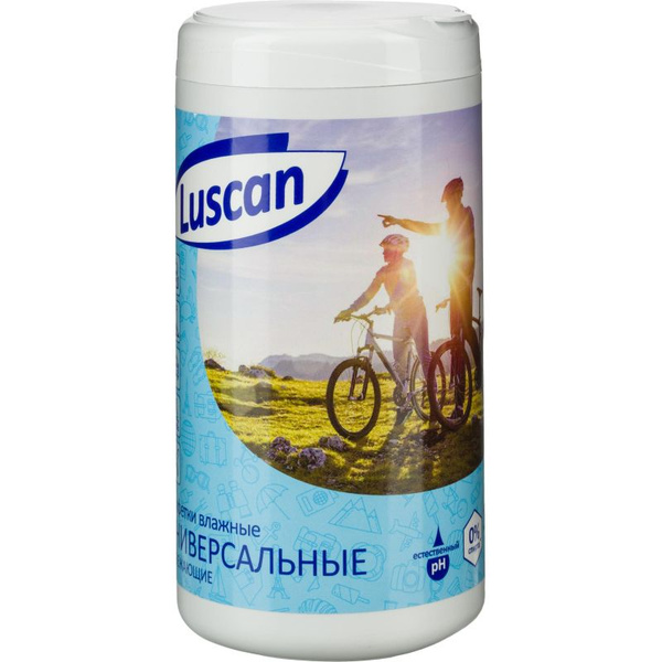 Салфетки влажные Luscan универсальные в банке 100 шт/уп - купить с доставкой по выгодным ценам в ...