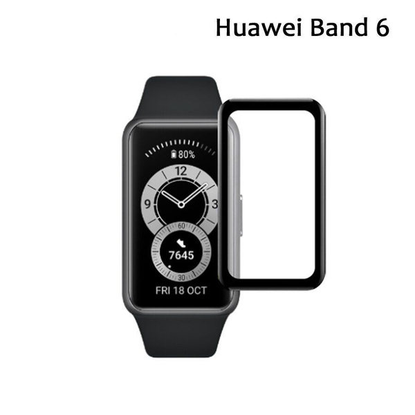 Керамическая защитная пленка на экран смарт-часов Huawei Band 6 ...