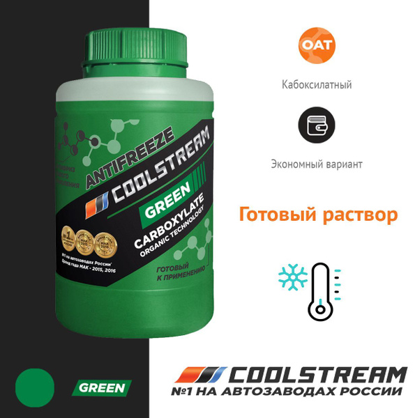 Антифриз Coolstream GREEN, Готовый раствор купить по выгодной цене в ...