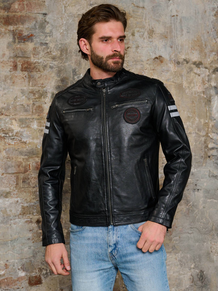 Куртка кожаная DAVID MOORE - купить с доставкой по выгодным ценам в ...