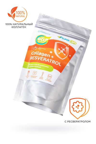 Коллаген натуральный Super Caps, Collagen с ресвератролом, 150 г - купить с доставкой по ...