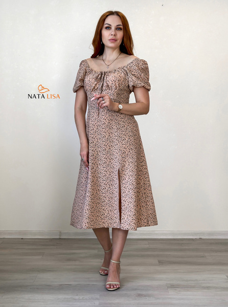 Платье летнее Nata Lisa, Женский, Лето, размер 48 — купить в интернет-магазине OZON (1001403661)