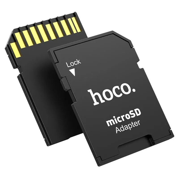 Адаптер карта памяти TF на SD hoco HB22, Переходник микро SD на SD ...