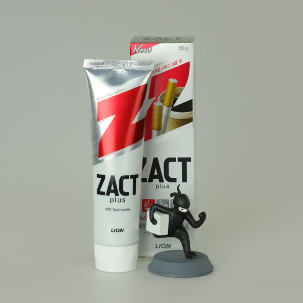 CJ Lion Зубная паста Zact с эффектом отбеливания кофейного и никотинового налета, 150 г - купить ...