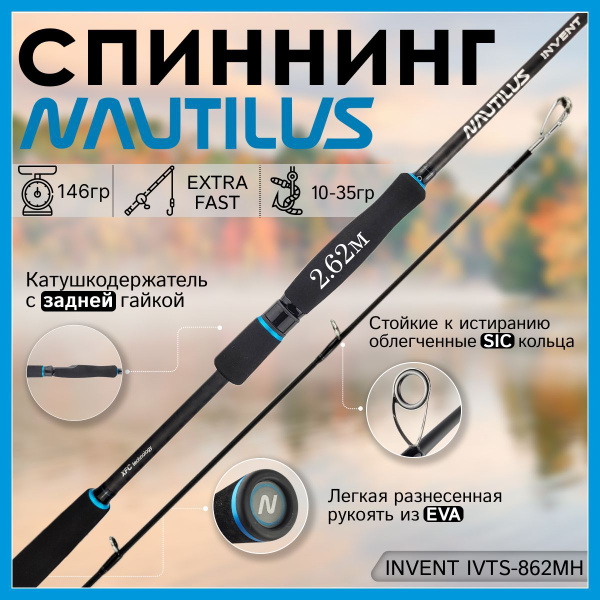 Спиннинг Nautilus INVENT, от 10 гр купить по выгодным ценам в интернет ...