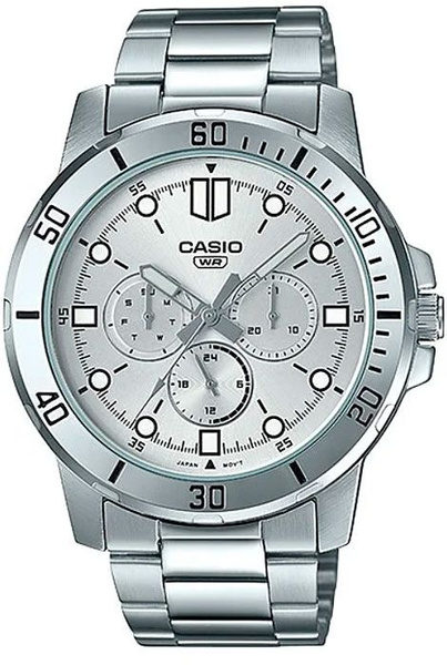 Мужские кварцевые наручные часы Casio Mtp Vd300d 7e с индикатором даты и дня недели купить с
