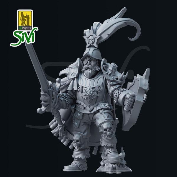 Миниатюра для настольных игр Днд (DnD) Имперский генерал, (Imperial ...