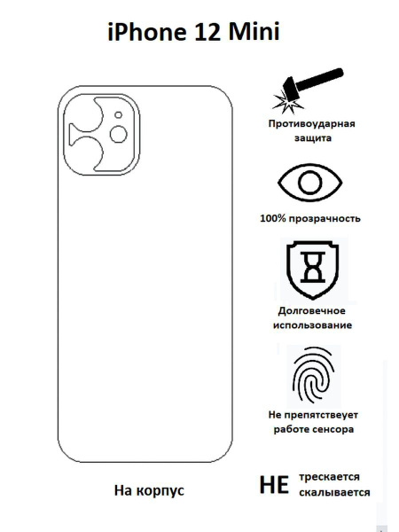 Защитная пленка iPhone 12 mini ; Айфон 12 мини - купить по выгодной ...
