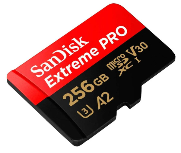 Карта памяти SanDisk Extreme PRO micro +SD адаптер 256GB 200MB/s Class ...