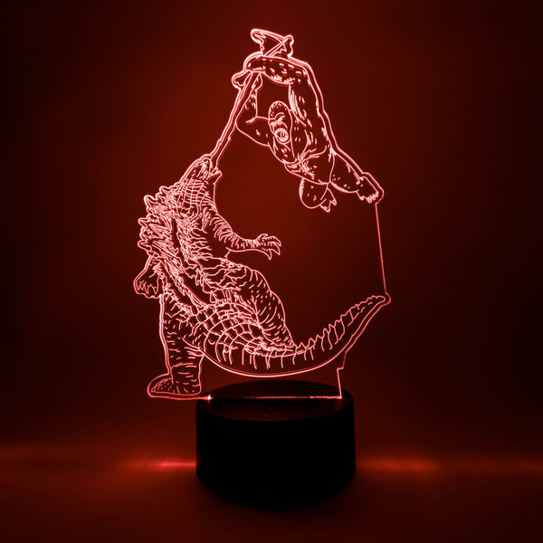 Купить LED ночник Годзилла, Кинг Конг / Godzilla, King Kong из фильма ...