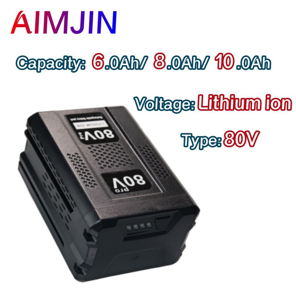 Сменная аккумуляторная батарея для литий-ионного аккумулятора Greenworks 80V 6.0Ah/8.0Ah/10.0Ah ...