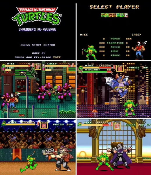 SOR2 Shredder's Revenge Sega Genesis Game Card Mega Drive System ...