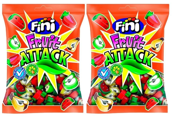 Жевательный мармелад Fini Fruit Attack, 90г x 2шт. Фини фруктовая атака - купить с доставкой по ...