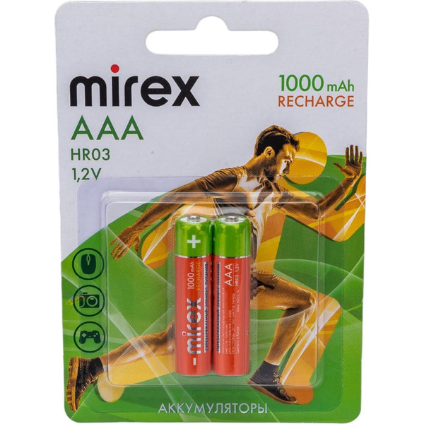 Mirex Аккумуляторная батарейка - купить с доставкой по выгодным ценам в ...