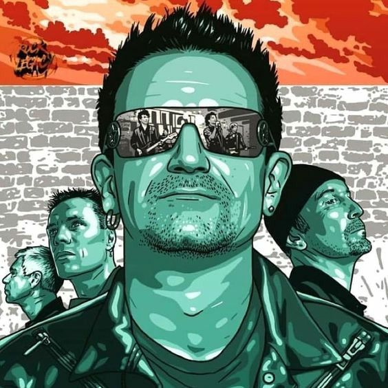 Термонаклейка на все виды и любой цвет одежды (DTF) U2, Рок купить на OZON по низкой цене ...