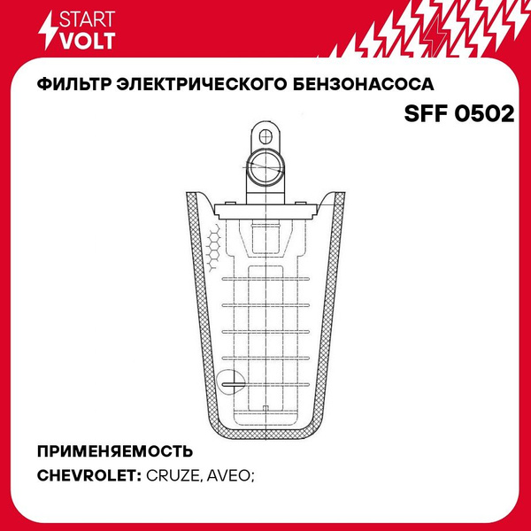 Фильтр топливный Startvolt SFF 0502 - купить по выгодным ценам в ...