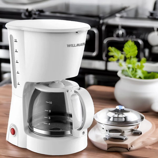 Кофеварка капельного типа 1,2 литра Willmark WCM-1350D, капельная, 900 Вт., с противокапельной ...