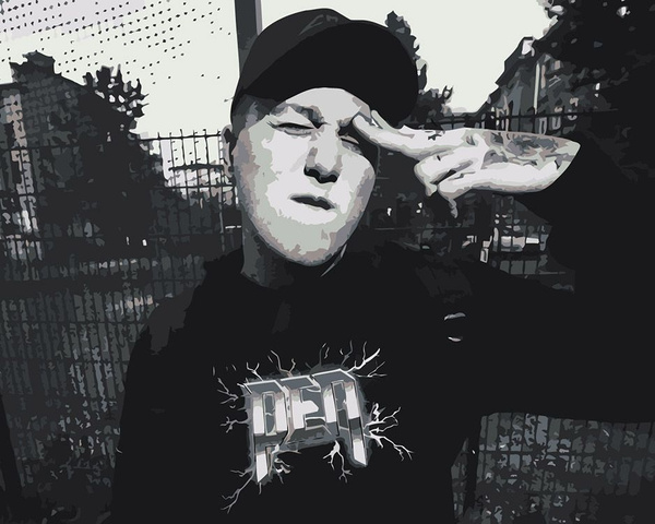 Картина по номерам Цветное на холсте с подрамником "CMH: Руслан Crazy Mega Hell 6", Раскраска ...