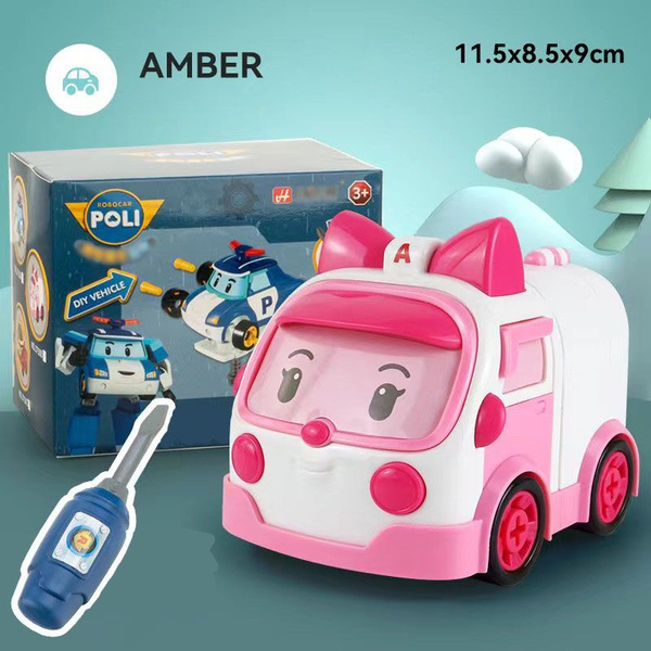 Игрушечный автомобиль Robocar Poli для сборки для детей от 3 лет ...