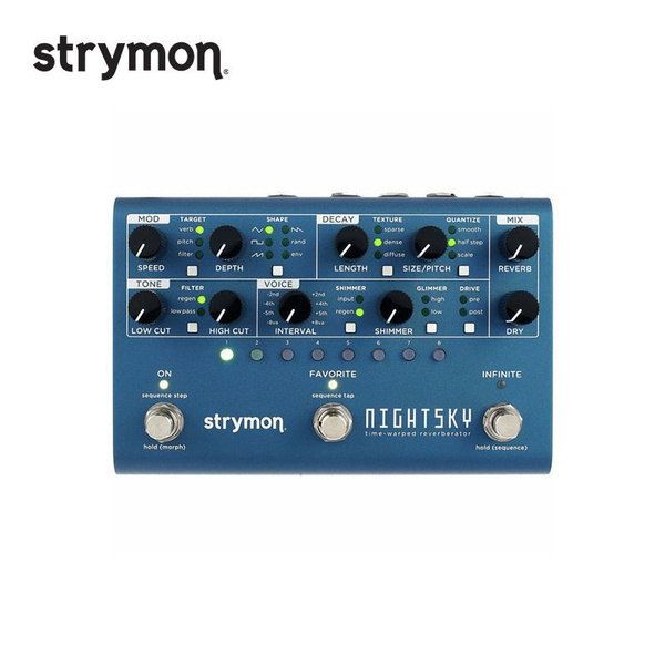 Strymon Night Sky Гитарная педаль реверберации с несколькими эффектами ...