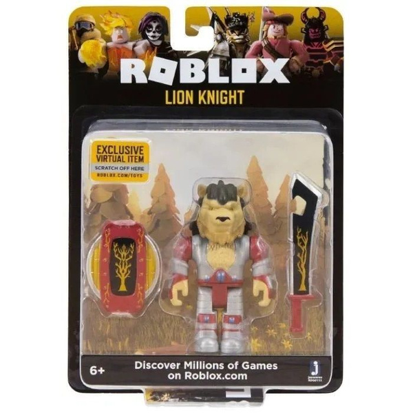 Фигурка героя ROBLOX Lion Knight / Роблокс Лев-Рыцарь с аксессуарами ...