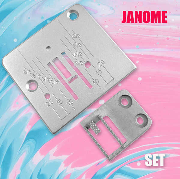 Игольная пластина + рейка зубчатая для бытовой швейной машины JANOME ...