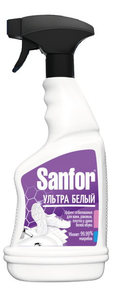 Спрей Sanfor Ультра белый универсальный 500 мл купить на OZON по низкой цене (1736824766)