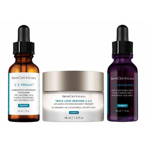 SkinCeuticals CE Ferulicсыворотка-усилитель HA и набор Triple Lipid ...