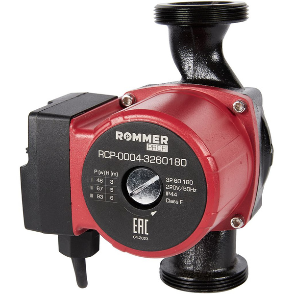 Циркуляционный насос ROMMER Profi 180 ROMMER, 220 л/мин - купить по выгодной цене в интернет ...