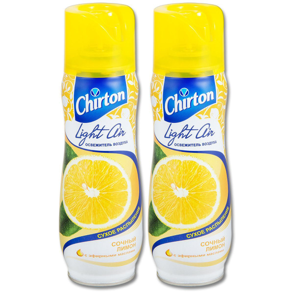 Chirton Освежитель воздуха сухое распыление Чиртон "Сочный лимон" 300 ...